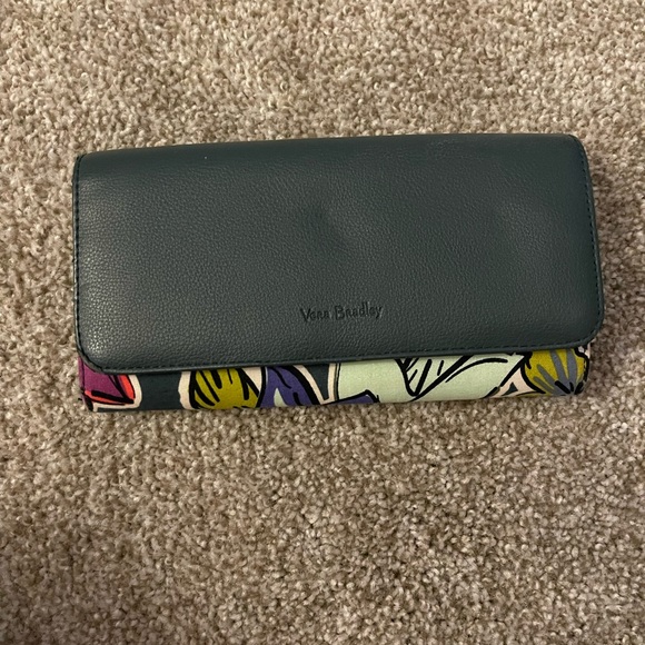 Vera Bradley | Bags | Nwot Trifold Vera Bradley Falling Flowers | Poshmark